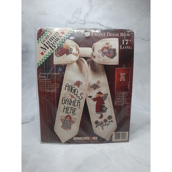 Dimensions | Office | Vintage Dimensions Debbie Mumm Front Door Bow ...